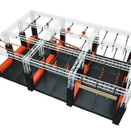 Ninja Warrior Obstacle Course Aluminum Structure with Airbag Steel ...