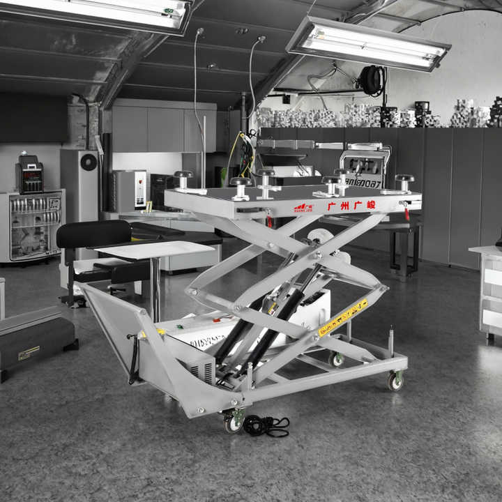 GL1.0C 1000KGM Portable Pneumatic/Electric Scissor Lift Table Car Lifts ...