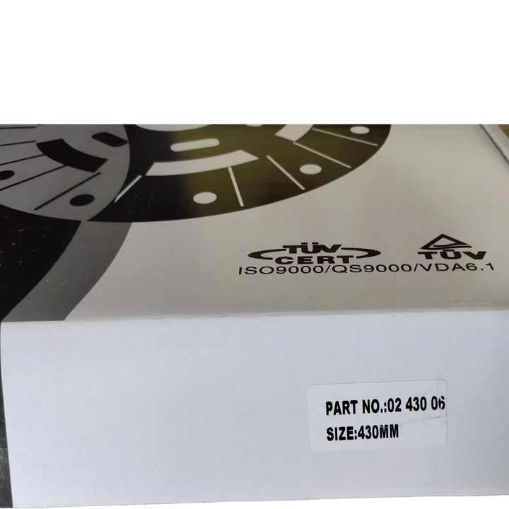 Clutch Disc 1878080034 430mm for MAN 81303010509 for MAN tga tgx tgs ...