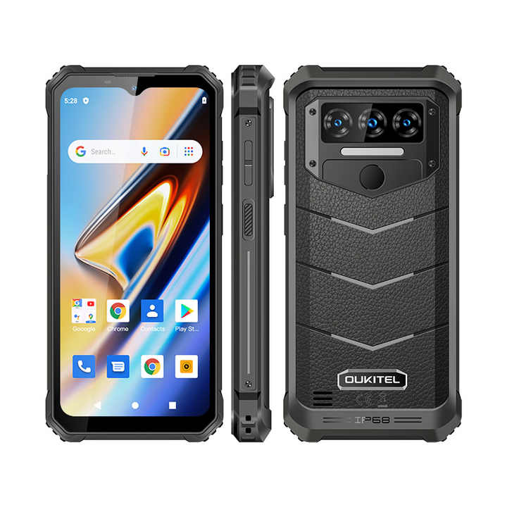 6.52 Inch 6GB RAM 256GB ROM NFC Rugged Android Smartphone 10600mAh Big ...