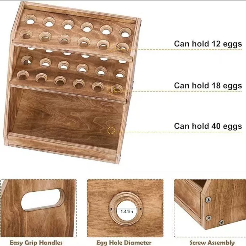 Wooden Egg RackWooden Extendable Egg RackWooden Multi-layer Egg Tray ...