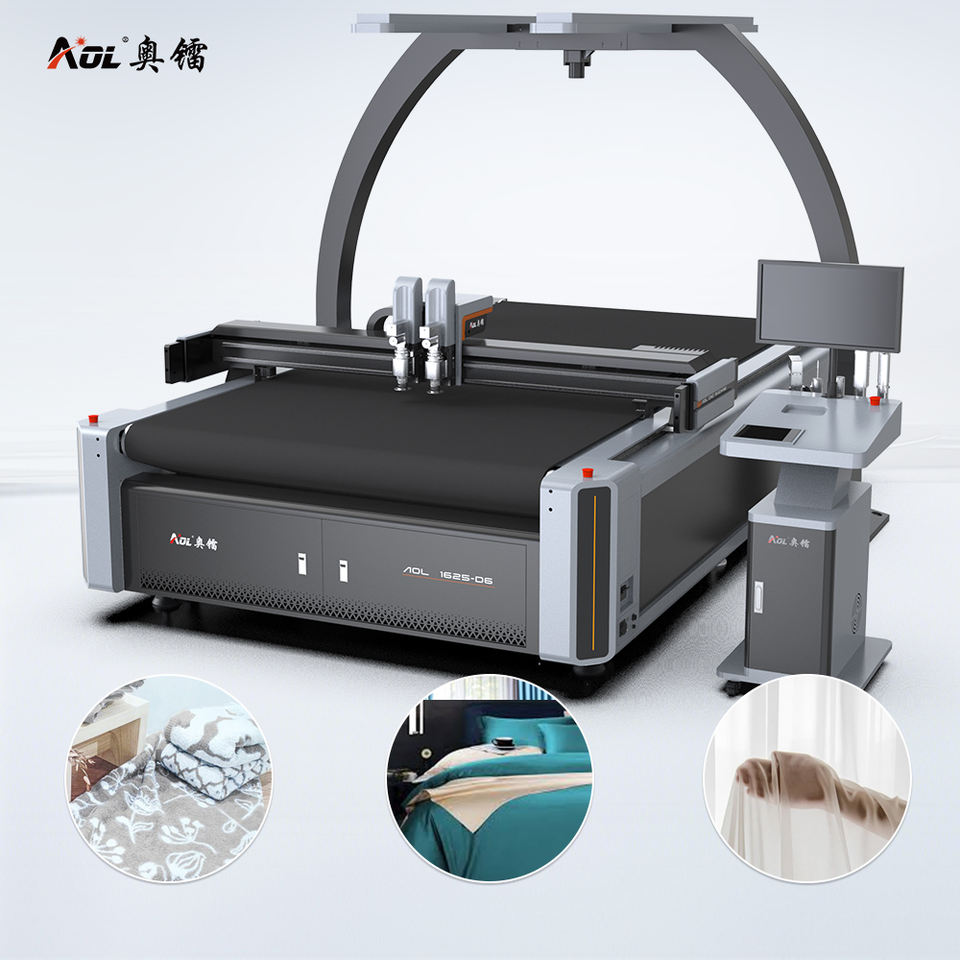 AOL 2026 NEW Design Oscillating Knife Cutting Machine Printed Fabrics ...