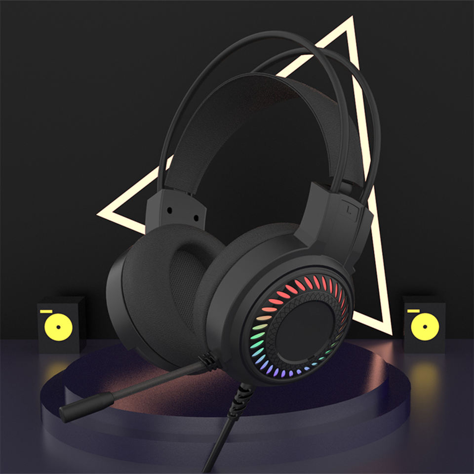 High-Fidelity Dynamic Metal RGB Gaming Headsets with Clear Sound for ...