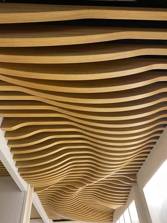 Aluminum Curved Pop Interior Ceiling Designs - Special Wave