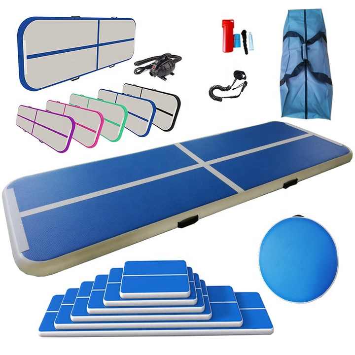 3M/6M/8M/10M/12M PVC Air Track Gymnastics Floor Mat Home Gym Inflatable ...