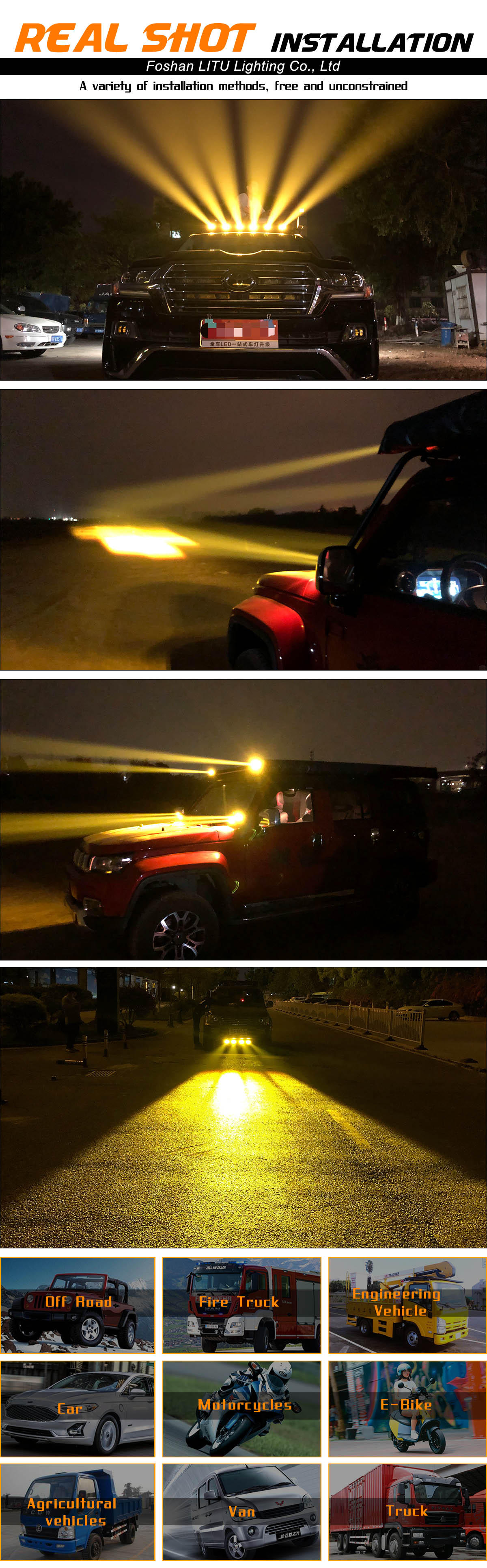 20W Laser LED Driving Lights Radium LED Work Lights Small Steel Cannon ...