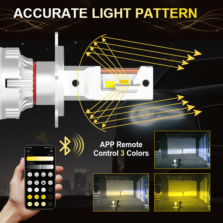 G18W Foco H4 App for Controlled Automotive Headlight Upgrade Kit Smart ...