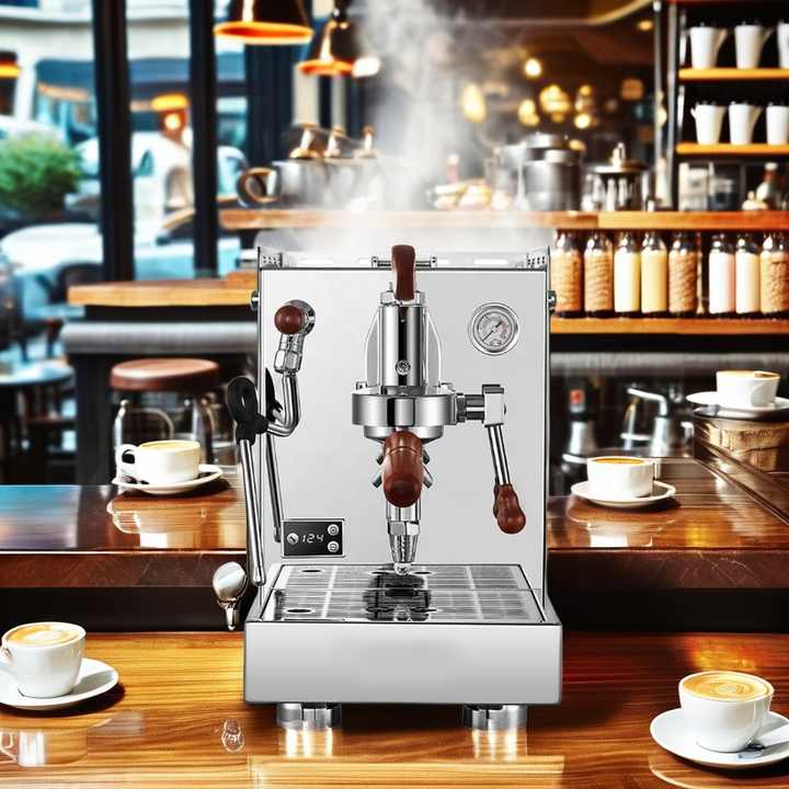 Professional Semi Automatic Commercial Rotary Pump Coffe Cafeteras ...