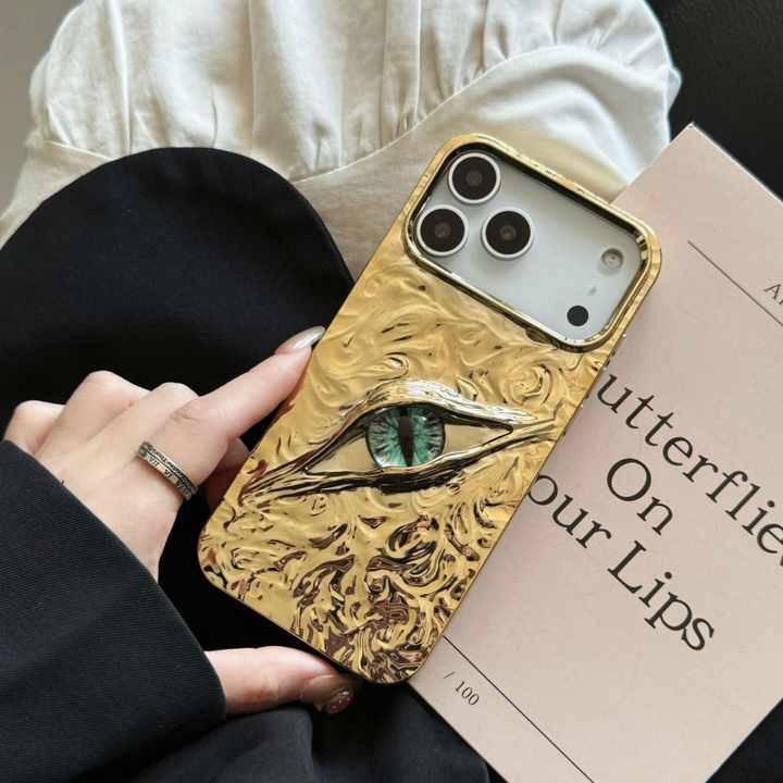 Electroplated 3D Evil Dimensional Eye TPU Matte Phone case for iPhone ...