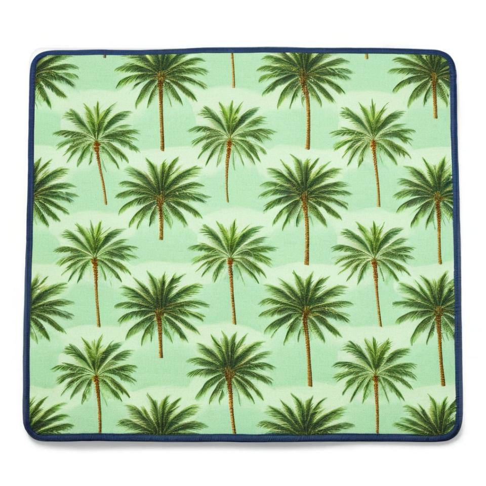 2m Extra Large Palm Tree Print Waterproof Oxford Canvas Foldable ...