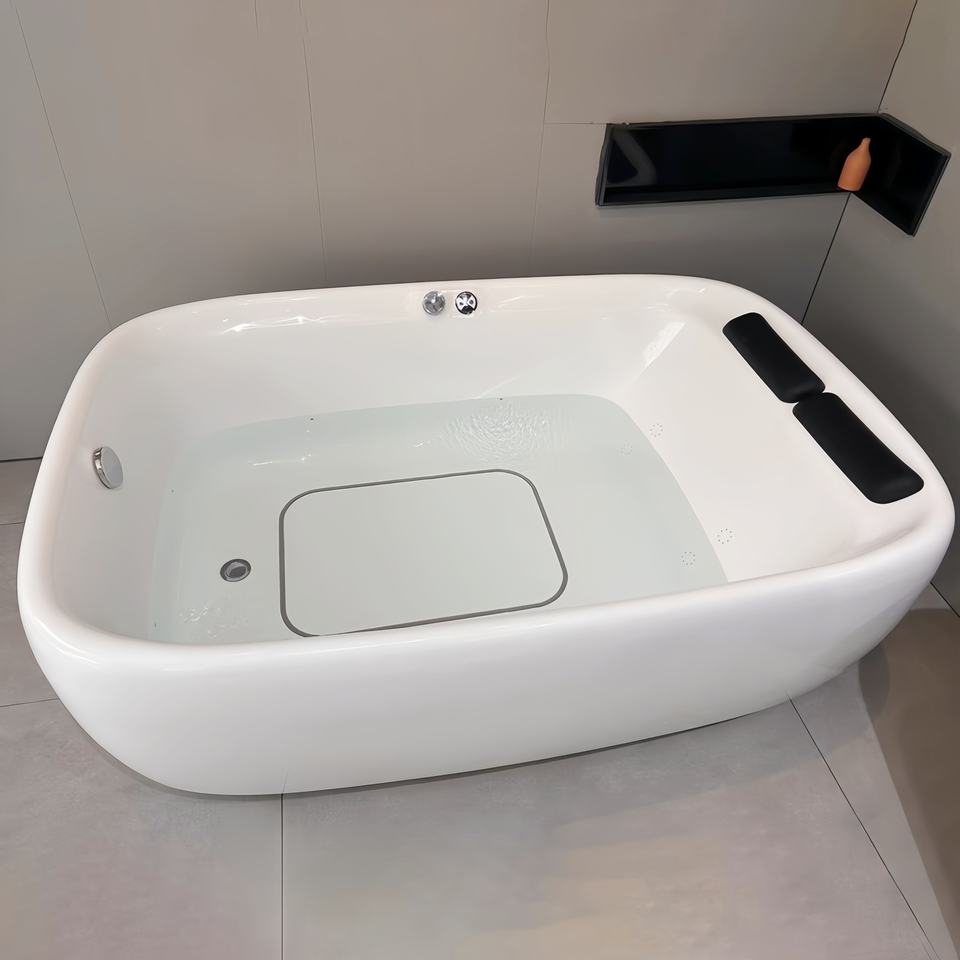 2 Person Luxury Acrylic Modern Rectangle Massage Bathtub Hydromassage ...