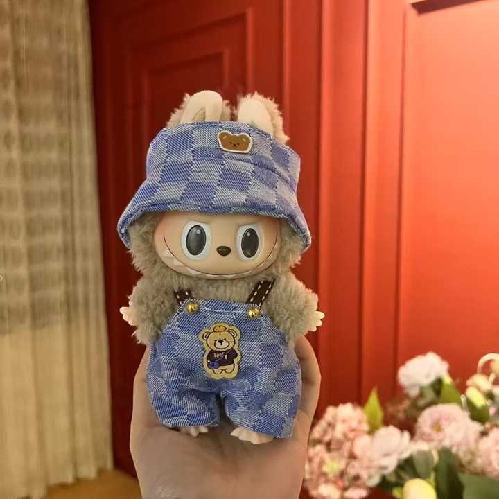 Labub Accessories Clothes Blind Box Vinyl Face Plush Pendant Mini Doll ...
