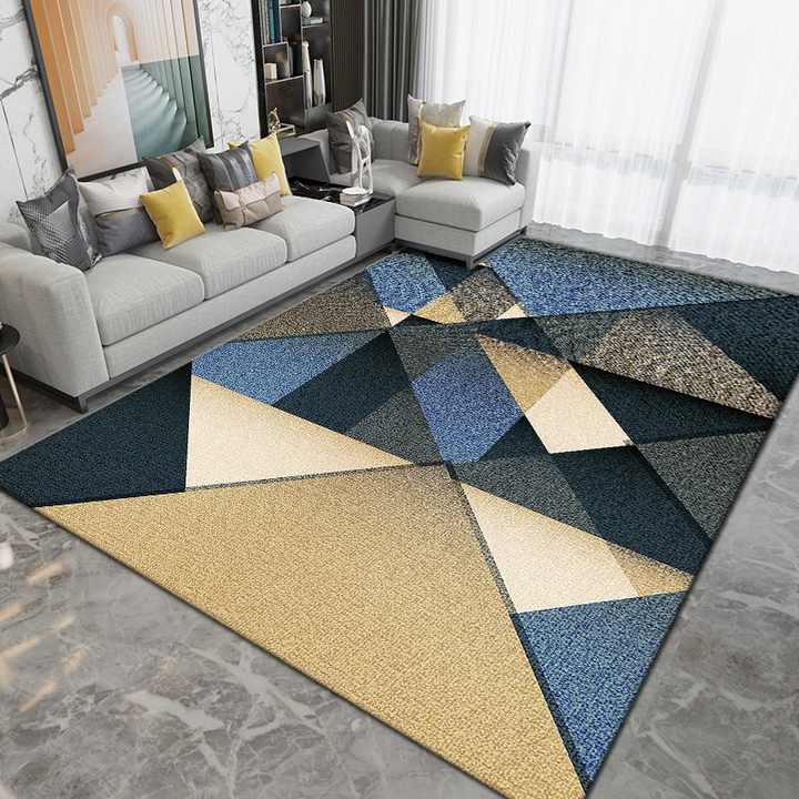 Crystal Velvet Digital Printed 3D Floor Mats for Living Room