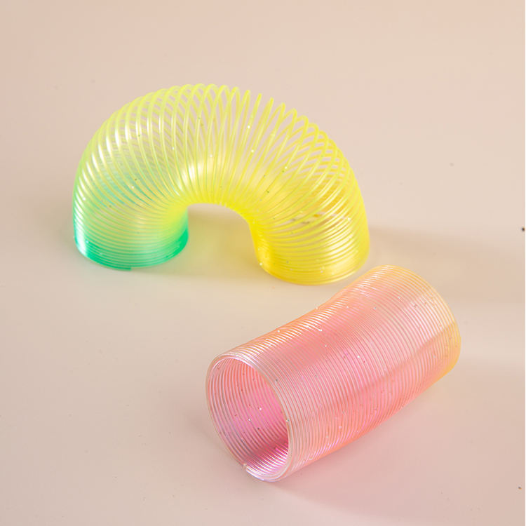 Promotion Party Gifts Items 5mm Rainbow Colored Plastic Coil Spring ...