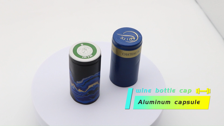Custom Sealed Aluminum-Plastic Wine Bottle Heat Shrinkable Capsule with ...
