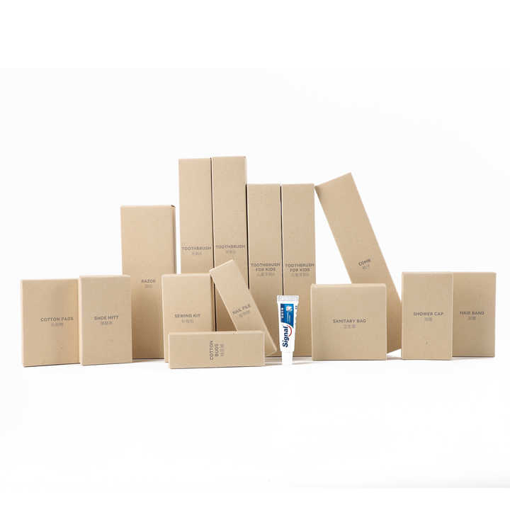 Hotel Amenities Set Luxury Sense Kraft Paper Box Hotel