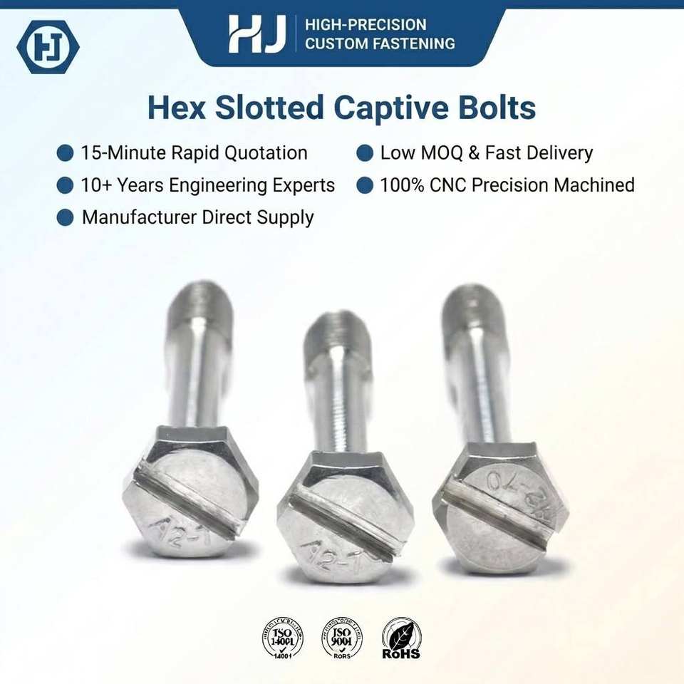 Multi-Tool Drive Slotted Hex Head Captive Screw A2-70 Stainless Steel ...