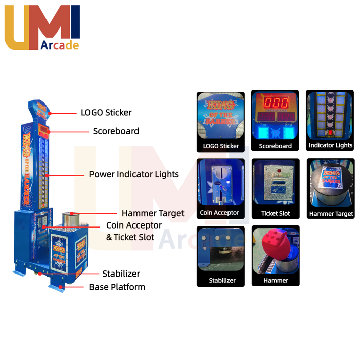 Best Playground Arcade Hammer Machines Metal Strength Testing Machine ...