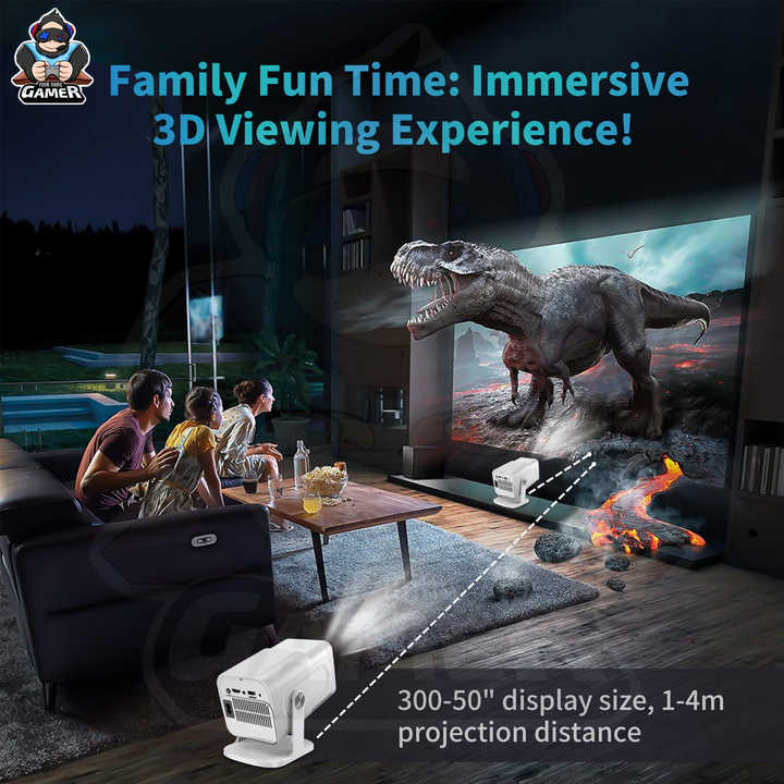 HCS350MAX 8K Smart Projector Quad-core Android 11 5G WIFI LED 4K Video ...