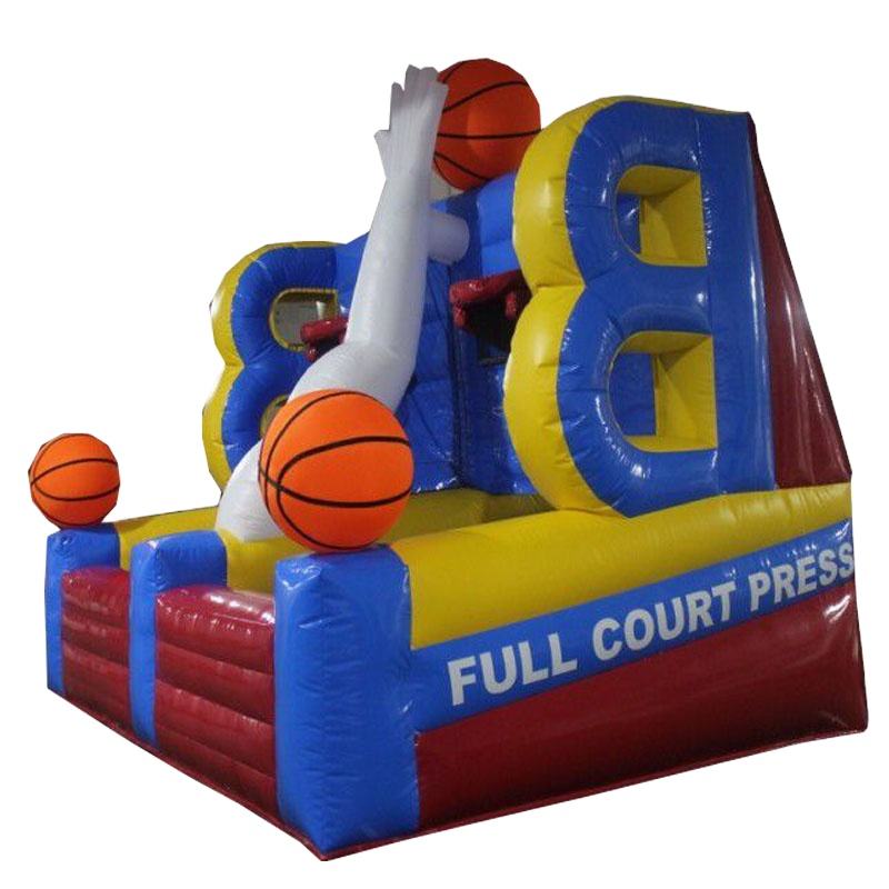 Outdoor Giant Inflatable Interactive Full Court Press Basketball Games