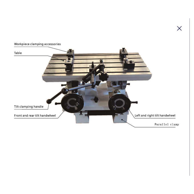 Dual Axis Leveling Milling Table YWJ7540 - Precision & Durability
