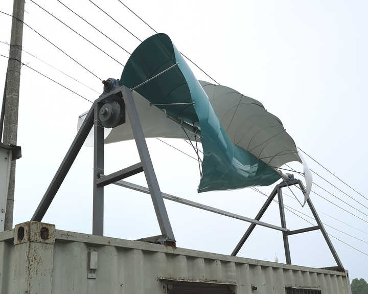 3KW 48V 96V Barrel Shape Vertical Axis Wind Turbine Generator Spiral ...