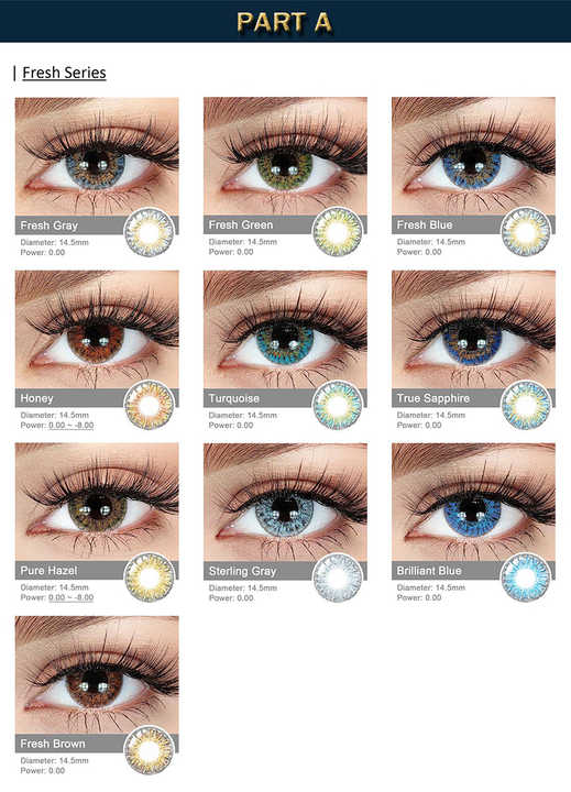Wholesale Color Contact Lenses Catalog Paper Booklet for Colored ...