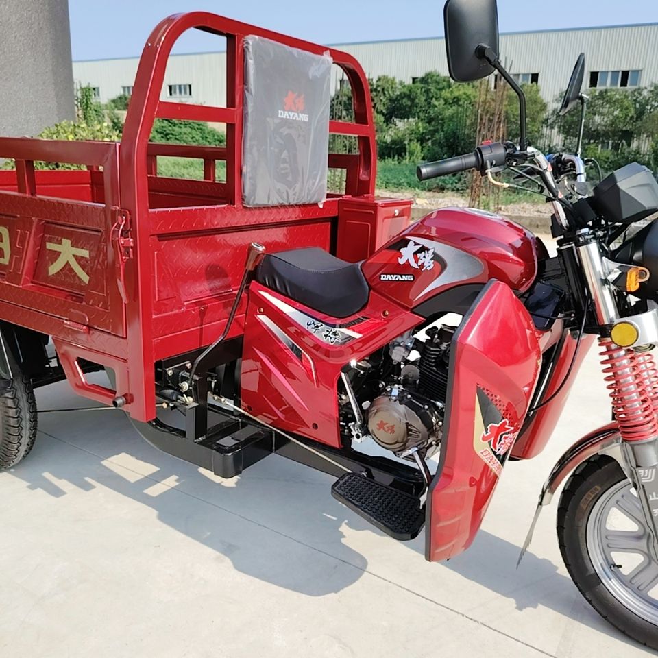 DAYANG Gasoline Motorized Pedicab Right Three-Wheeled Motorcycle Open ...