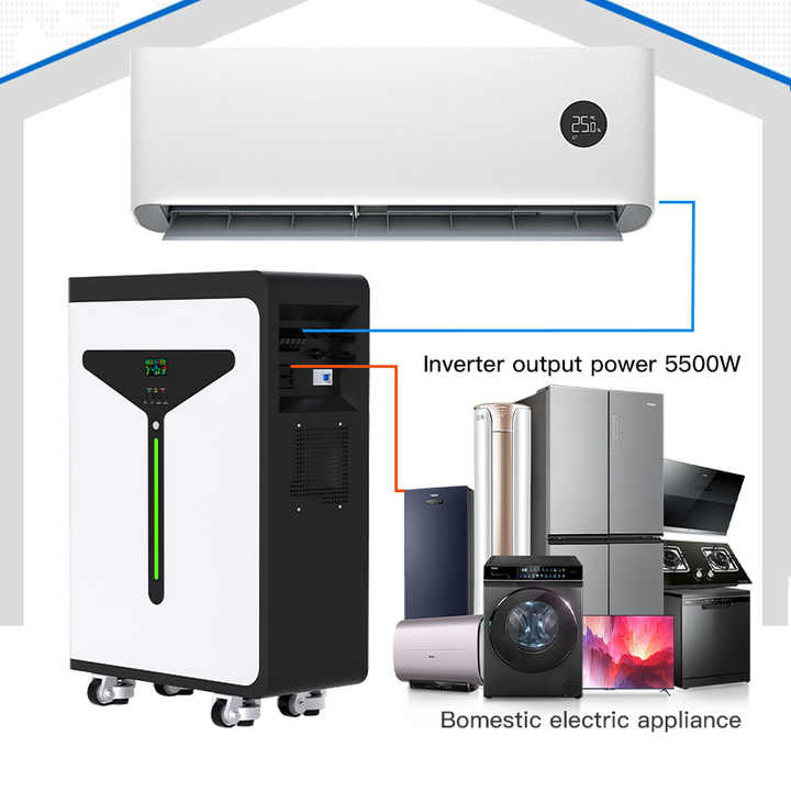 Household High Power Full Set Solar Energy Storage System 3000W 5500W ...