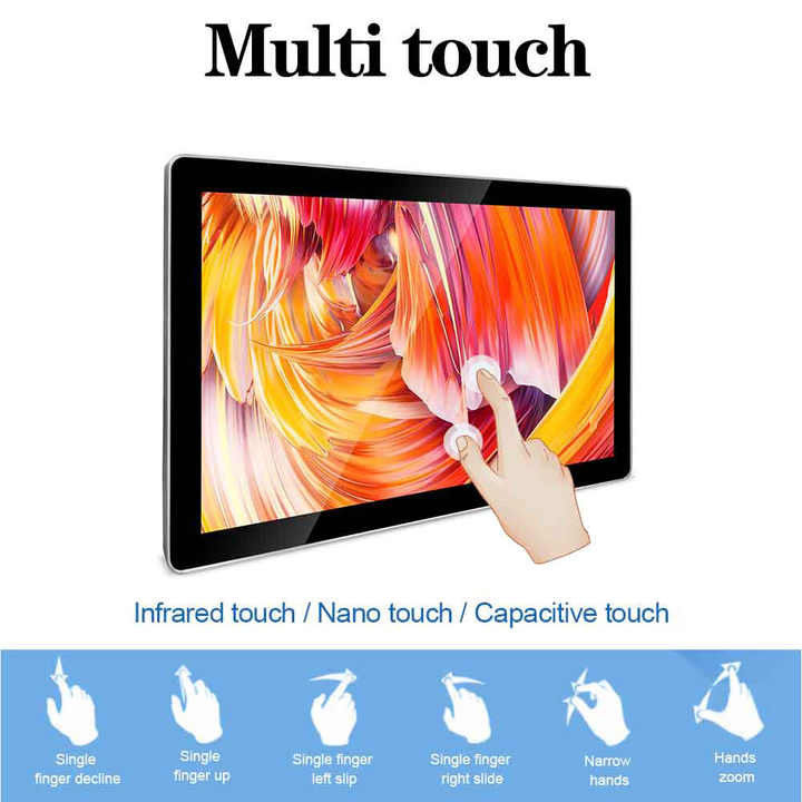 VETO Indoor Ultra Thin Wall Mount Digital Signage 27 32 43 49 Inch Lcd ...
