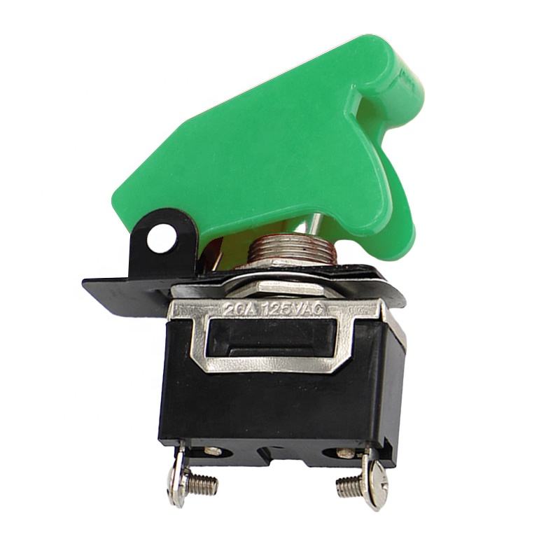 Heavy Duty Aircraft Toggle Switch with Safety Cover Guard