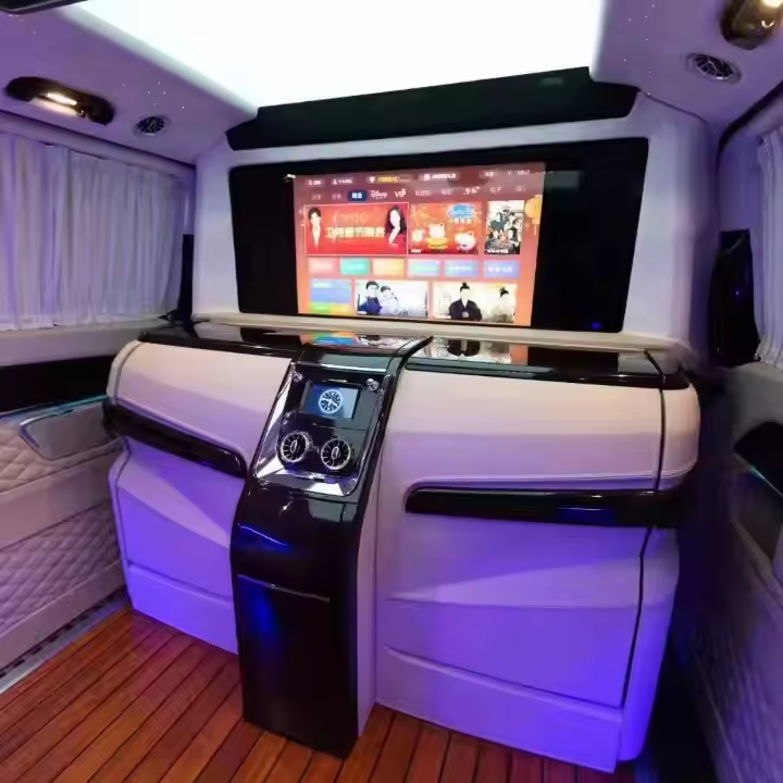 Limousine Interior Vip Design Full Tv Partition With Jump Seat for ...