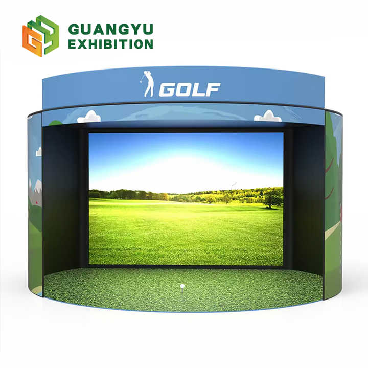 Golf Simulator Enclosure 8ft Tall Golf Simulator Complete Indoor ...