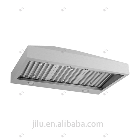 Commercial Use 110V Electric Range Hood Customized Stainless Steel Wall ...