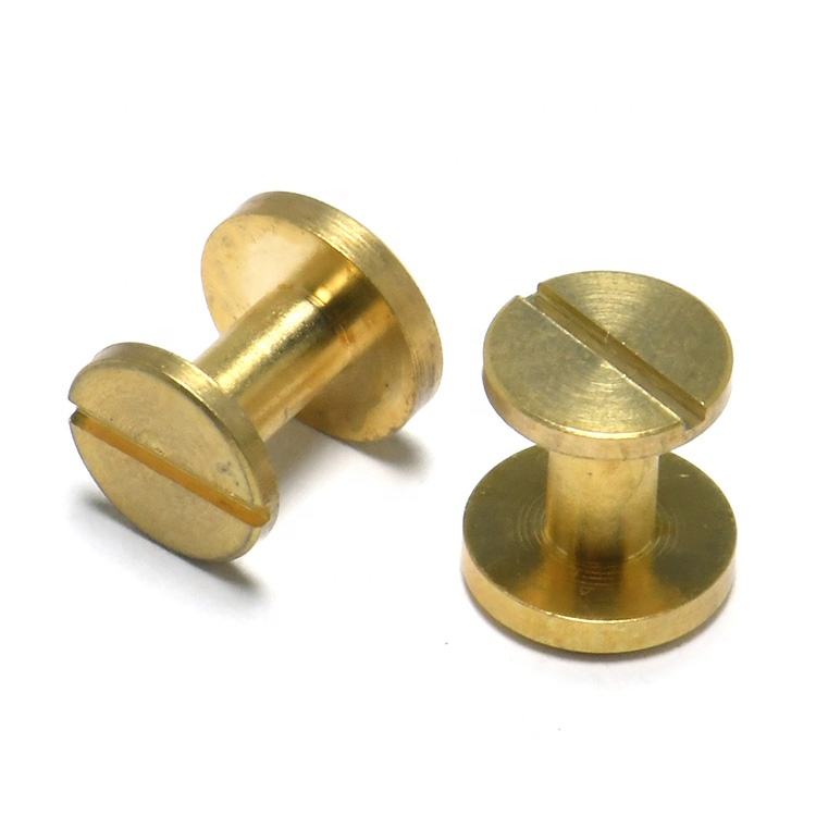 Brass Metric Concave Head Female Screw Slotted Flat Head Male Screw ...
