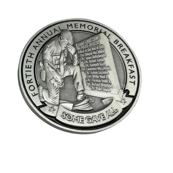 Hot Selling Zinc Alloy Medallion Coins with Round Medallion Challenge ...