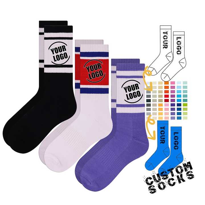 OEM Custom Logo Sport Socks for Men and Women Design Custom Athletic ...