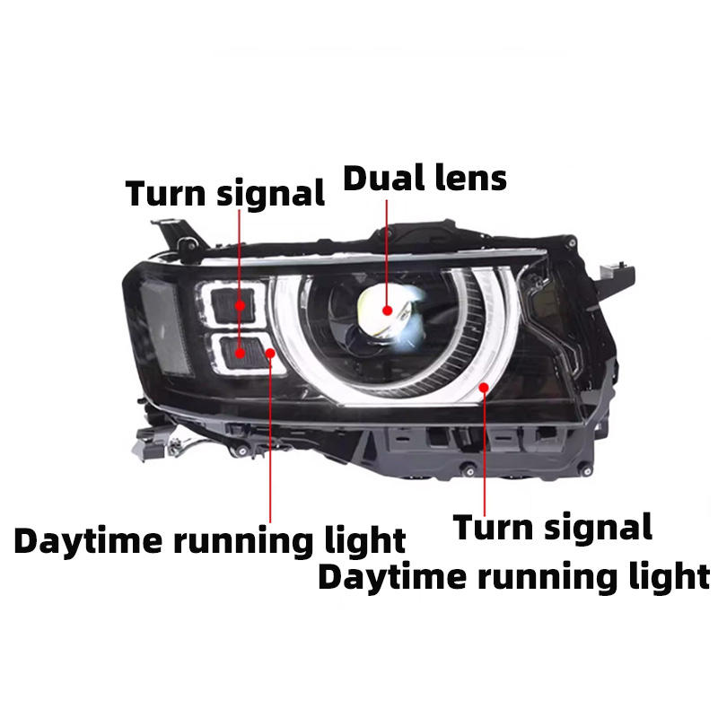 LANDTRIP Car Lights for Toyota Land Cruiser LC300 Headlight 2022-2023 ...