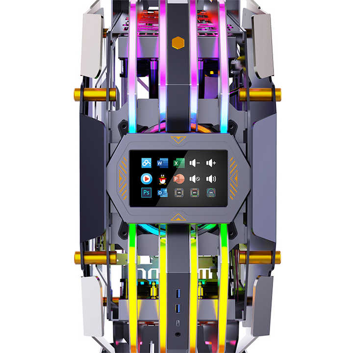 Lovingcool High-End Open Style Full LED Gaming PC Chassis