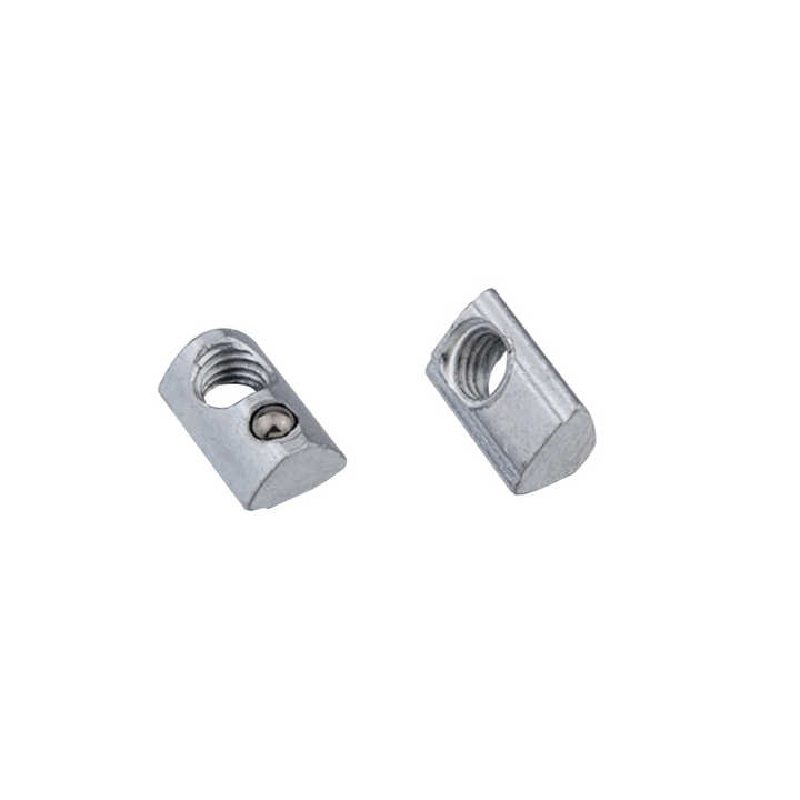 Half Round Nut Factory Price Spring Ball T Slot Nut M3 M4 M5 Fastener ...