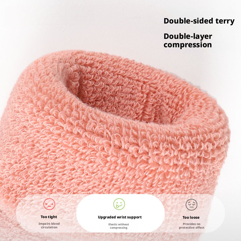 Maxda New Terry Cloth Sports Sweat-absorbent Compression Wrist Brace ...