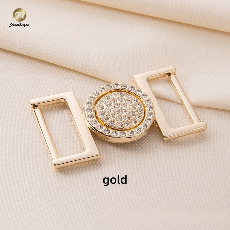 Zinc Alloy Metal Belt Buckle With Rhinestone Design for Suits Dresses ...
