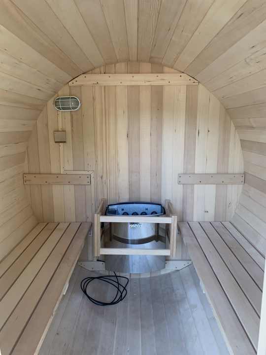 Saunaking Outdoor Steam Barrel - 3-4 Persons Capacity