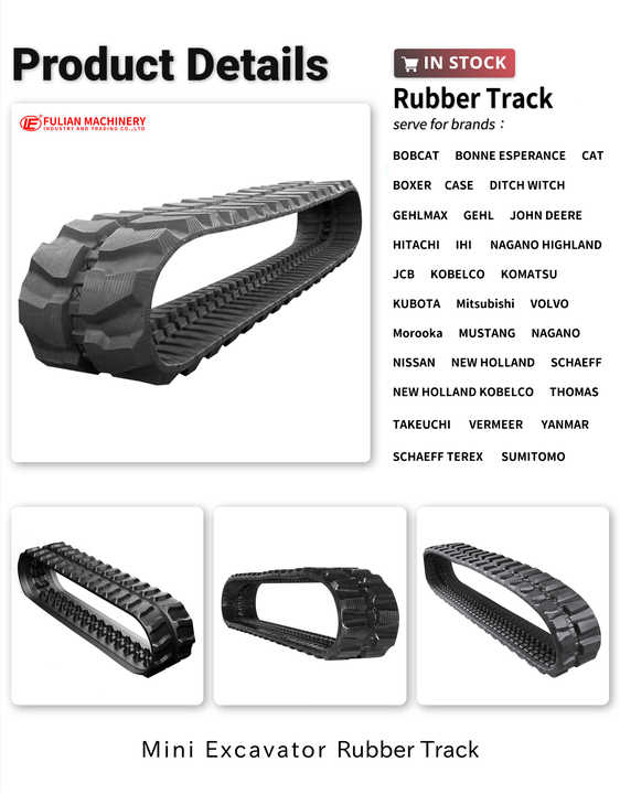 Factory Direct Cheap Price Finely Processed 450x81.5x76 Rubber Track ...