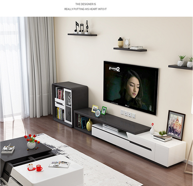 Modern Simple Multifunctional Telescopic Storage TV Cabinet Nordic ...