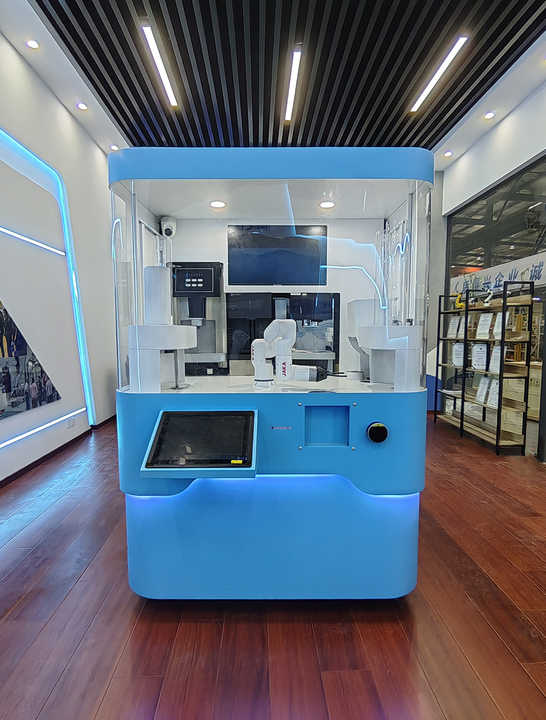 Automatic Robotic Coffee Vending Machine with 6 Axis Cobot