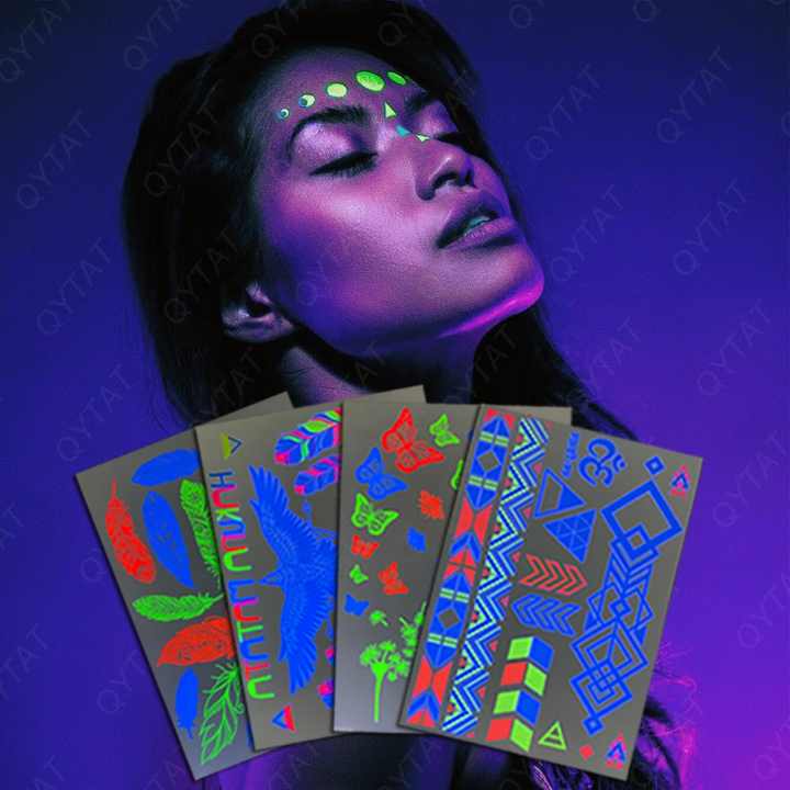 Quality Beautiful Party Neon Fluorescent Temporary Tattoos| Alibaba.com
