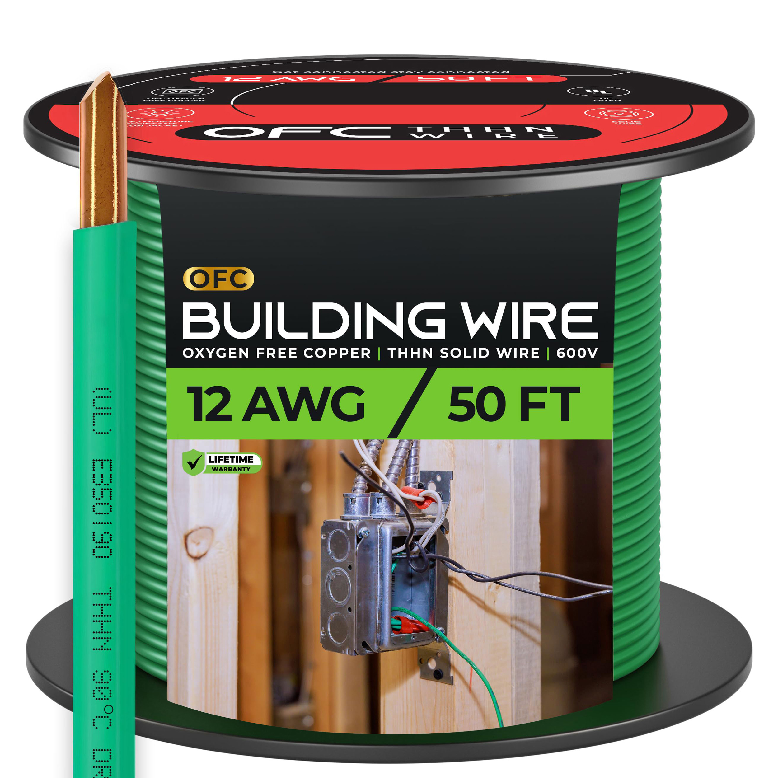 12 Gauge Wire 10 AWG THHN THWN-2 Stranded Copper Building Wire 14 Gauge ...