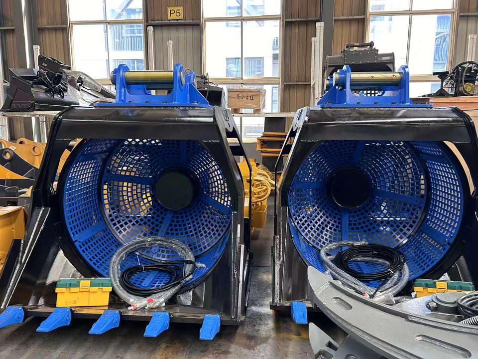 MONDE MSB12 Excavator Screening Bucket Rotary Drum Screener for 15 Ton ...