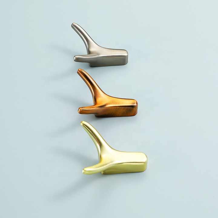 Matte Black Wall Picture Hooks Cow Horn Colorful Clothes Hook Cabinet ...